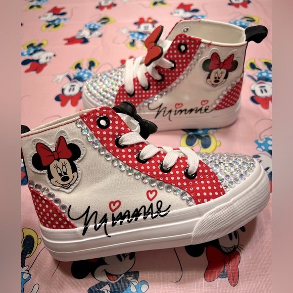 Disney | Shoes | Disney Minnie Mouse Kids High Tops | Poshmark